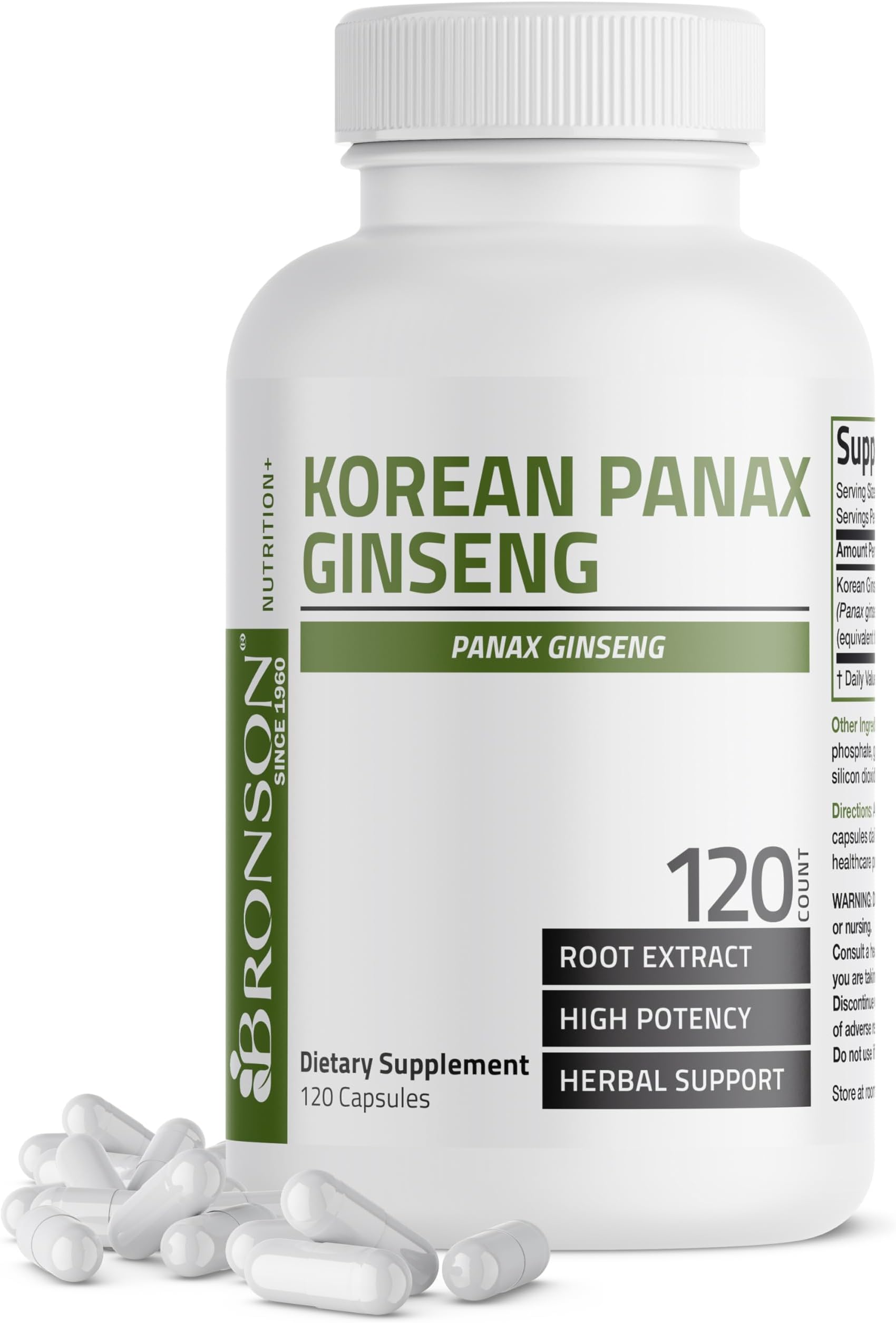Amazon.com: NOW Foods Supplements, Panax Ginseng (Root) 500 mg ...