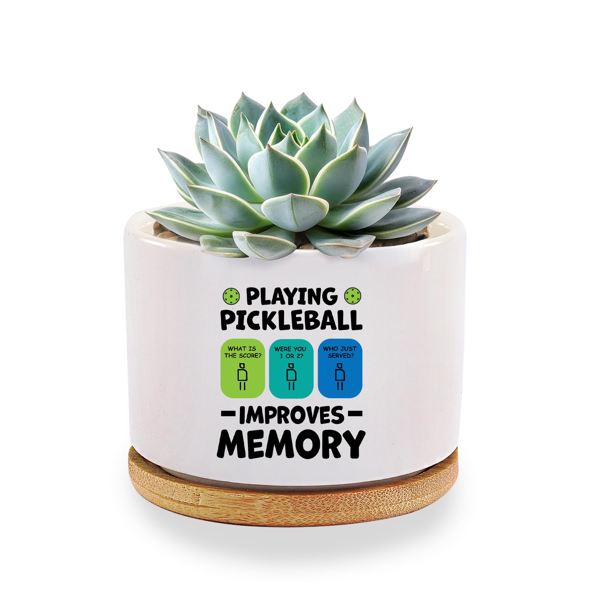 Amazon.com : Loovelo Playing Pickleball Improves Memory Ceramic ...
