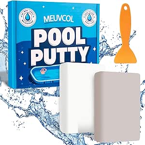 Meuvcol Pool Epoxy Putty, 2-Part Pool Repair Kit for Fixing a leak pool ...