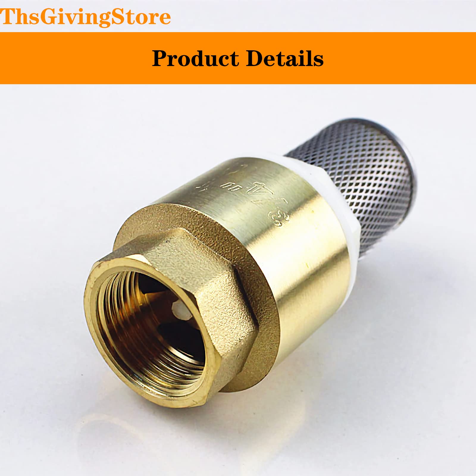 Snapklik.com : New 1" DN25 Female Thread Bottom Valve, Brass one-Way ...