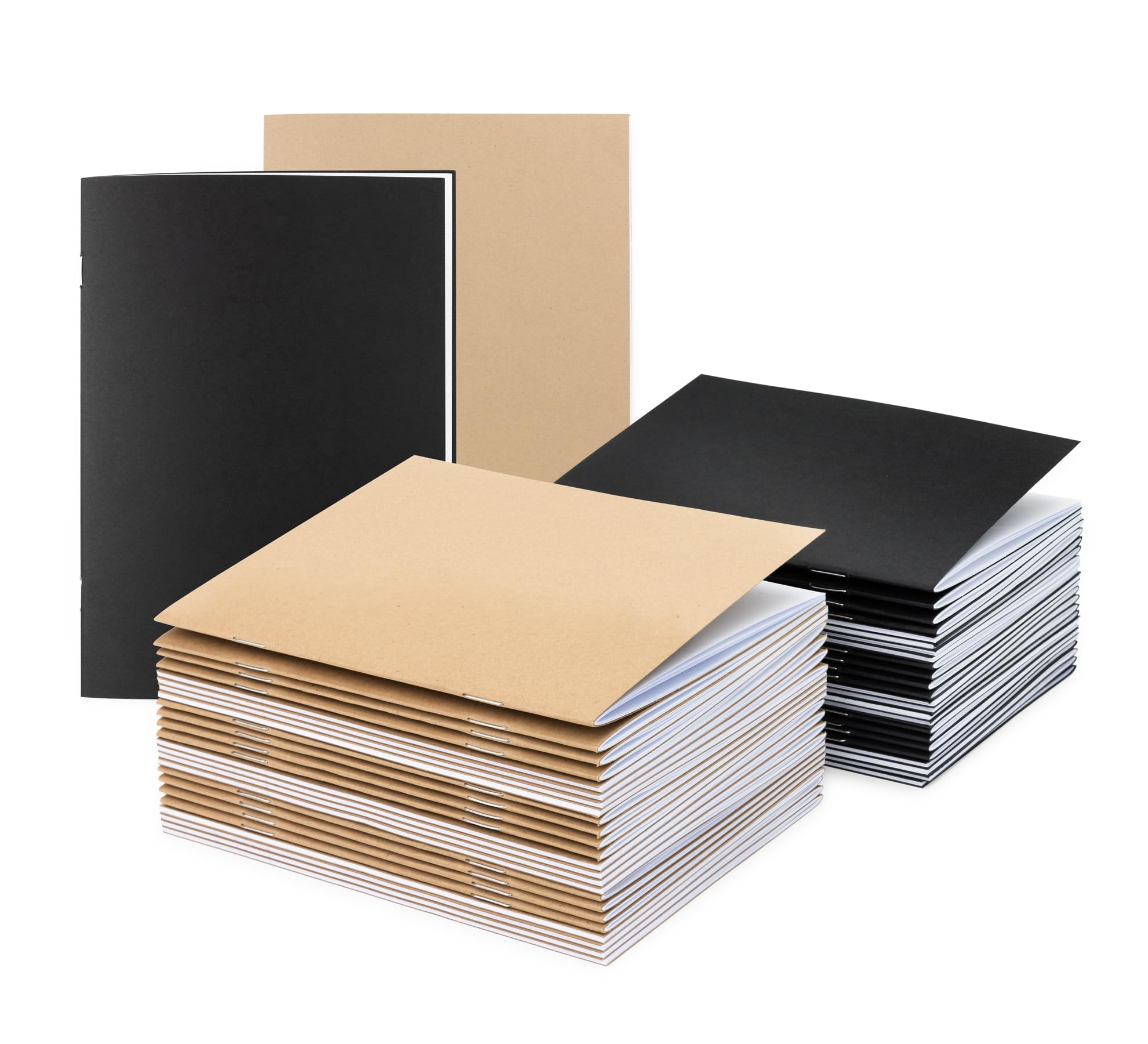 Amazon.com : Hygloss Blank Kraft Books and Black Books, Set of 24 ...