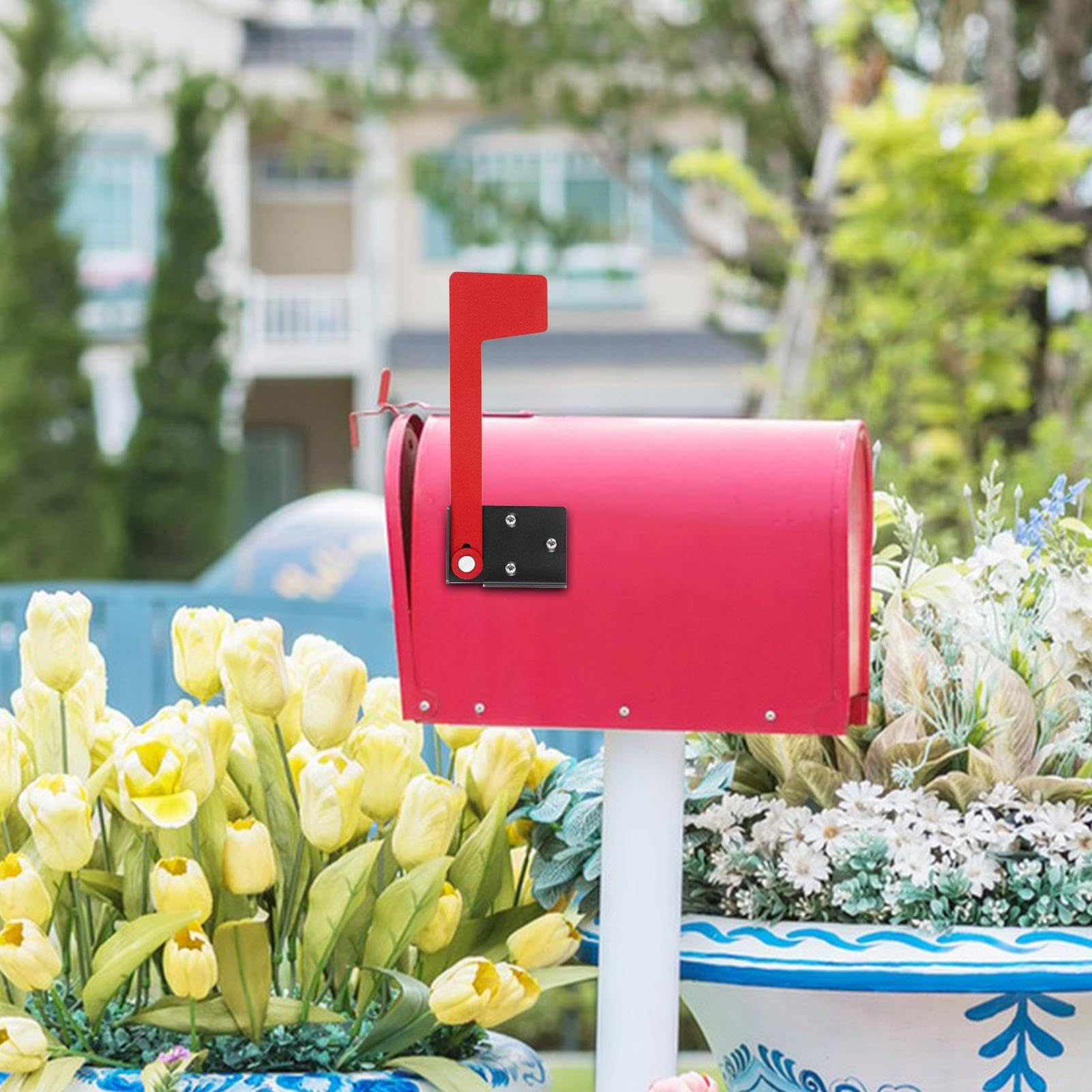 Wall Mountable Mailbox With Flag Mailbox With Flag Kit & Number