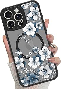 Amazon.com: MOWIME Magnetic for iPhone 16 Pro Case [Compatible with MagSafe] Cute Fashion White ...