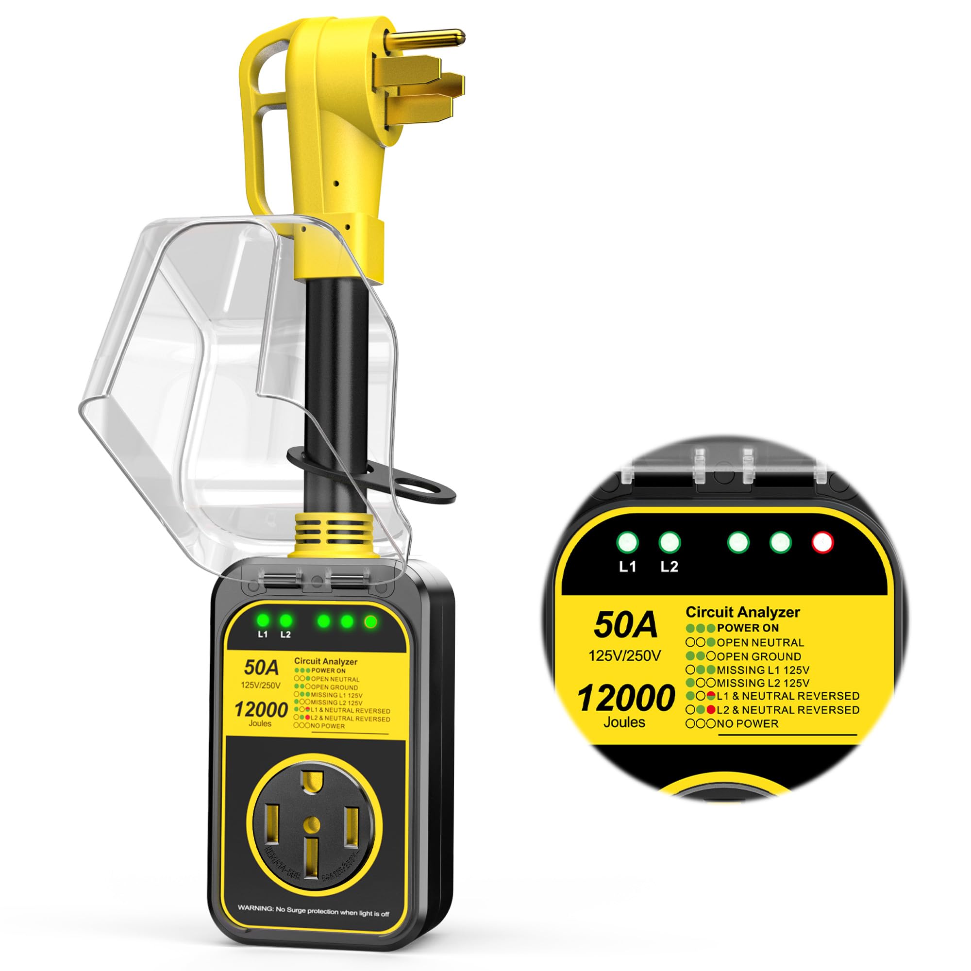 Rv Surge Protector 50 Amp TECH RV Surge Protector With Smart LED ...
