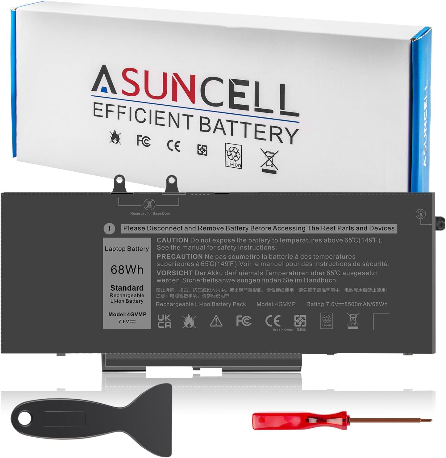 Amazon.com: R8D7N Laptop Battery for Dell Latitude 5400 5410 5500 5510 ...