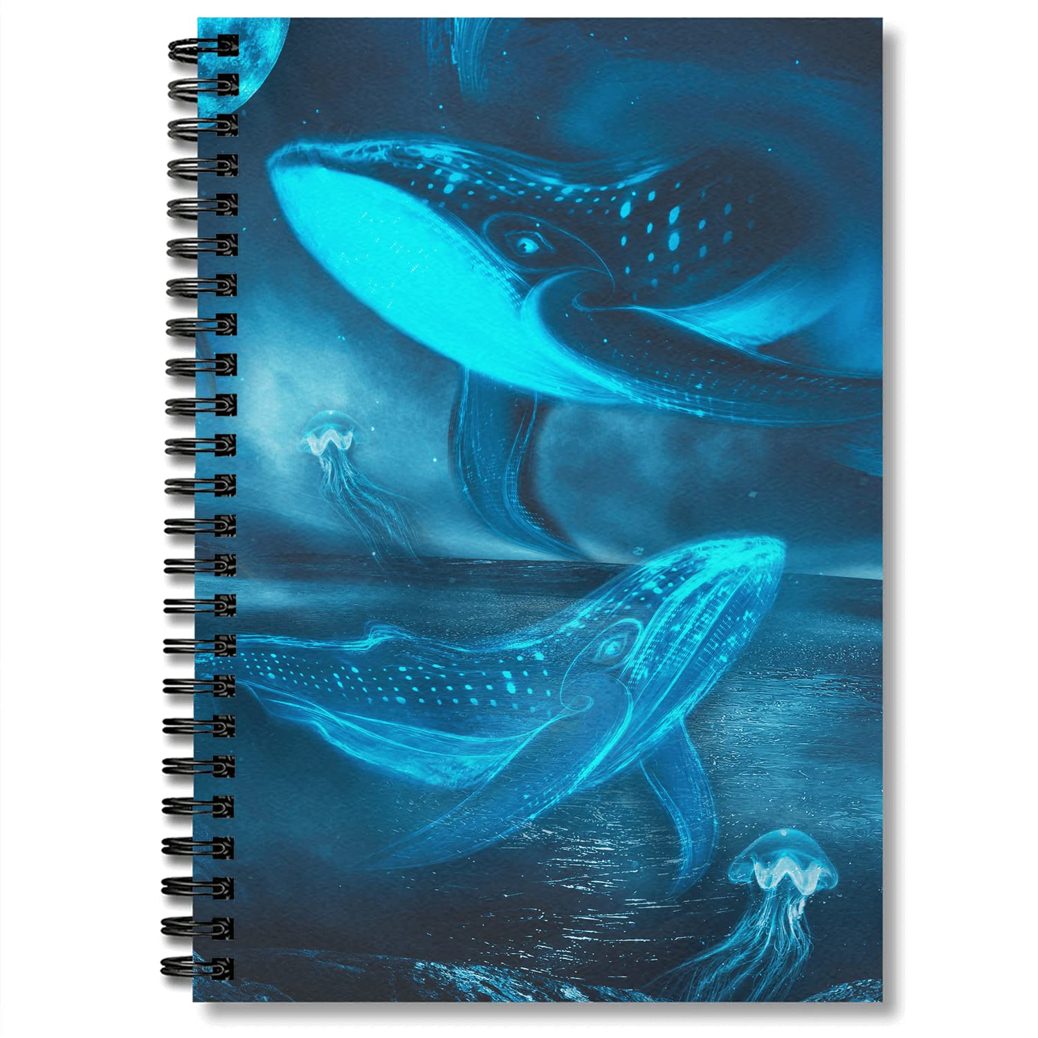 GOLEEX Blank Spiral Notebook Whale Lover Sea Ocean Animal Inspirational ...