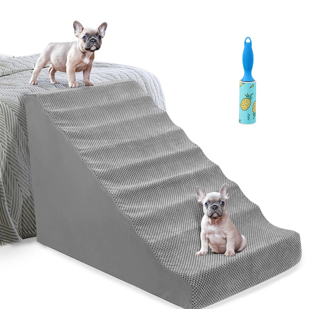 A.FATI 8-Tier Foam Dog Stairs, 30D High Density Foam Pet Steps/Ramp ...