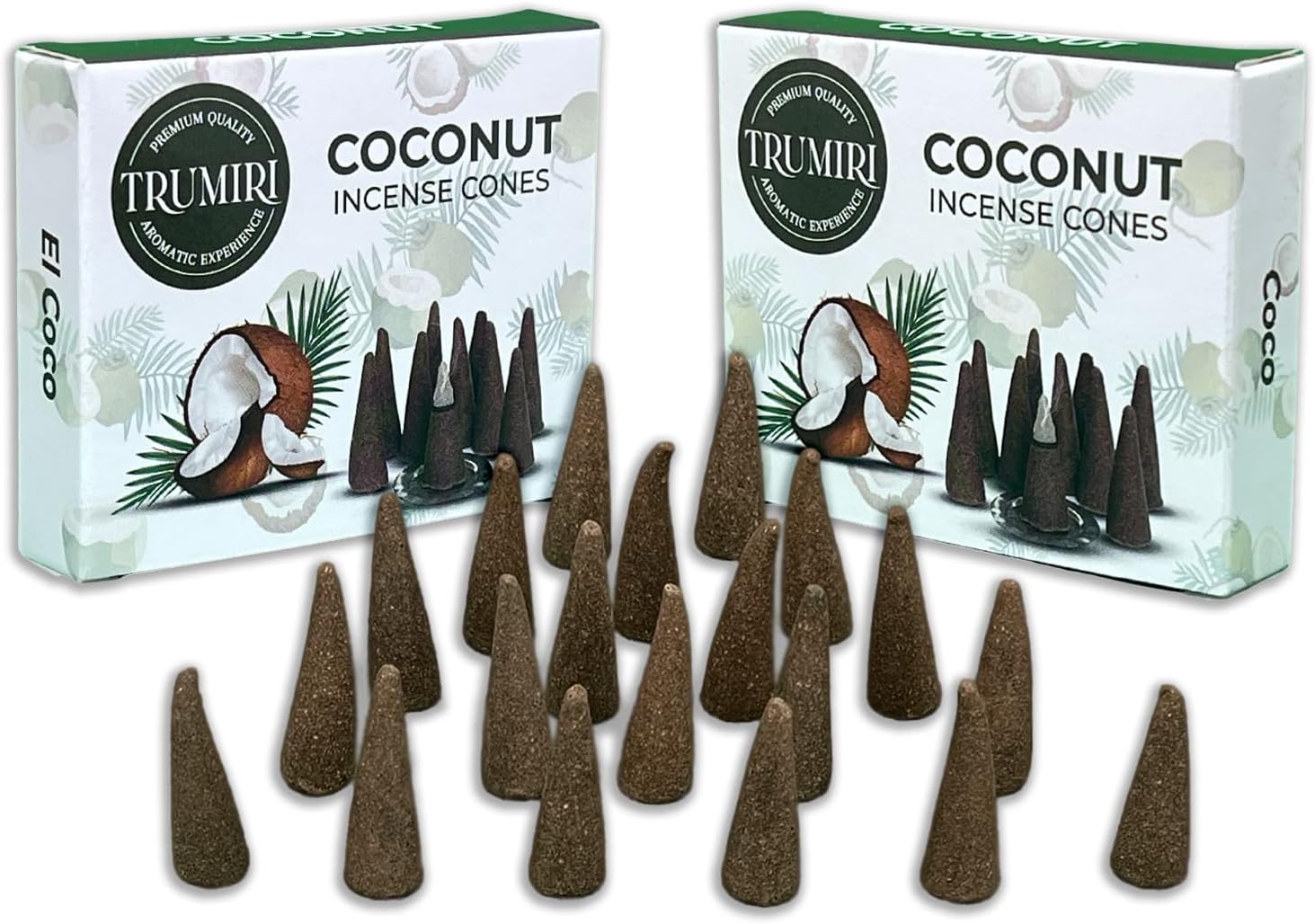 Amazon.com: Coconut - Case of 12 Boxes, 10 Cones Each - Hem Incense ...