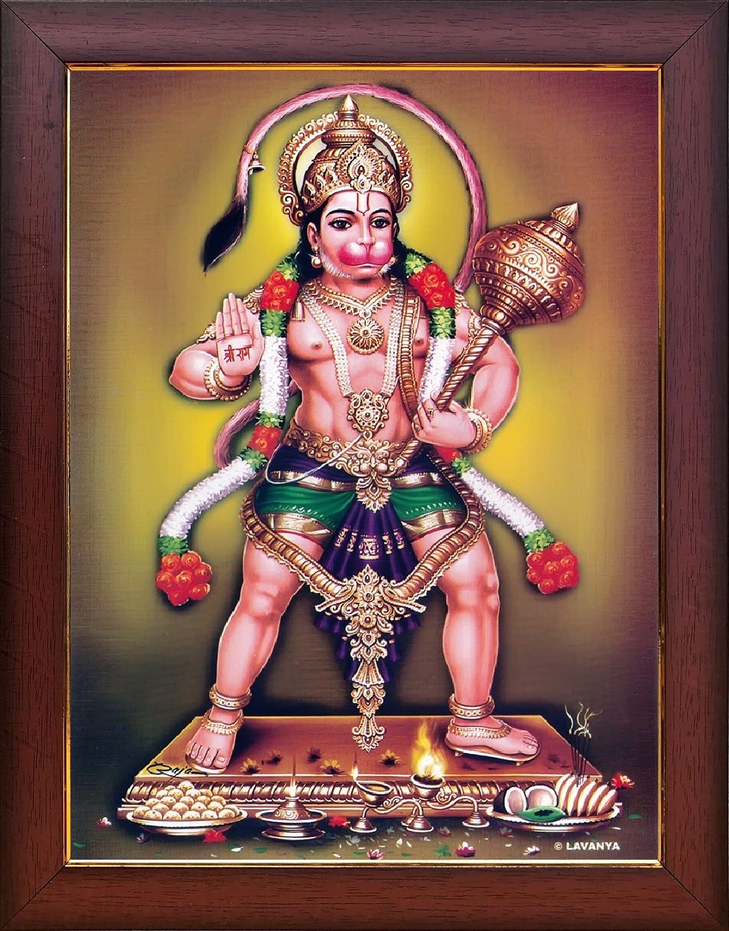 Buy Garuda Photos - God Sri Hanuman / Anjaneeya / Hanuma Wooden Photo ...
