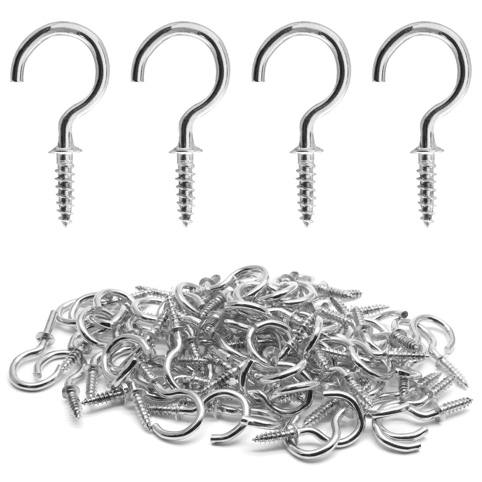 Snapklik.com : Biaungdo 100 Pcs 3/4" Ceiling Cup Hooks - Self-Tapping ...