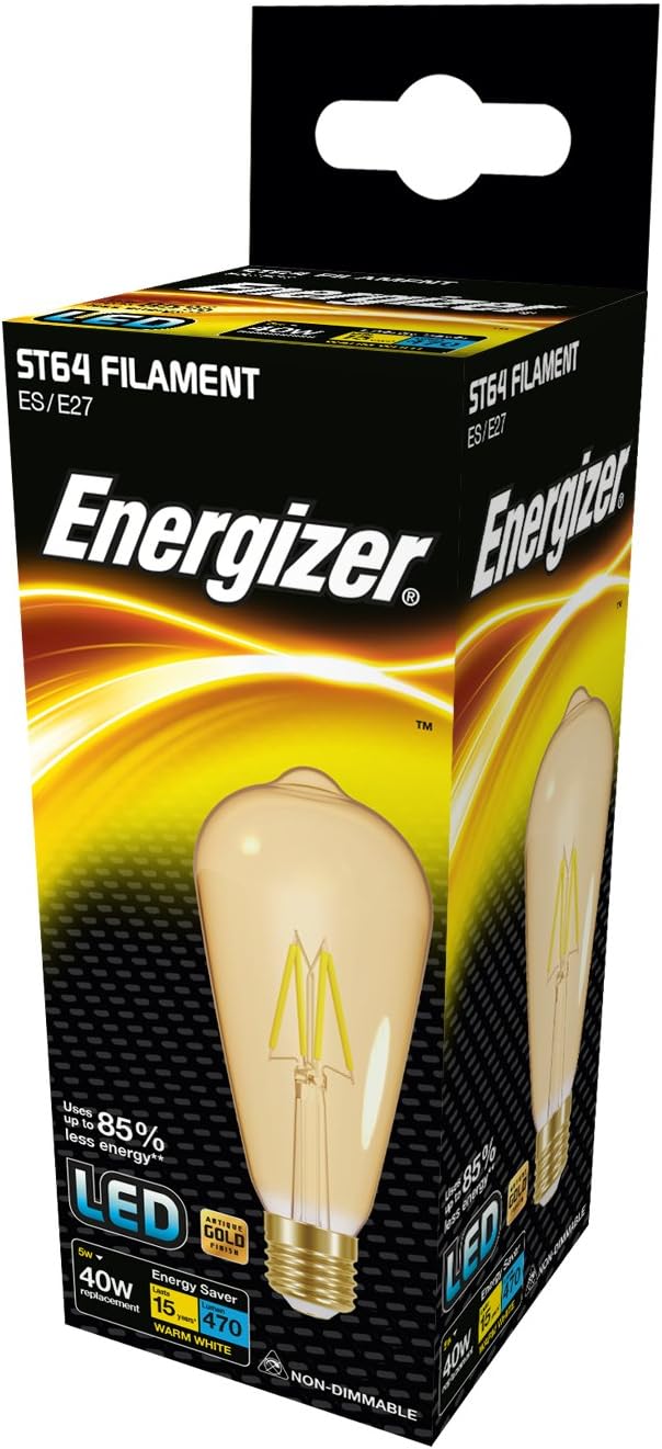Energizer LED Strip Energy Saving Lightbulb, Warm White, S15s, 4 W ...