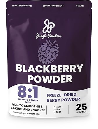 Amazon.com: Jungle Powders Blackberry Powder 3.5 Ounce Bag Freeze Dried ...