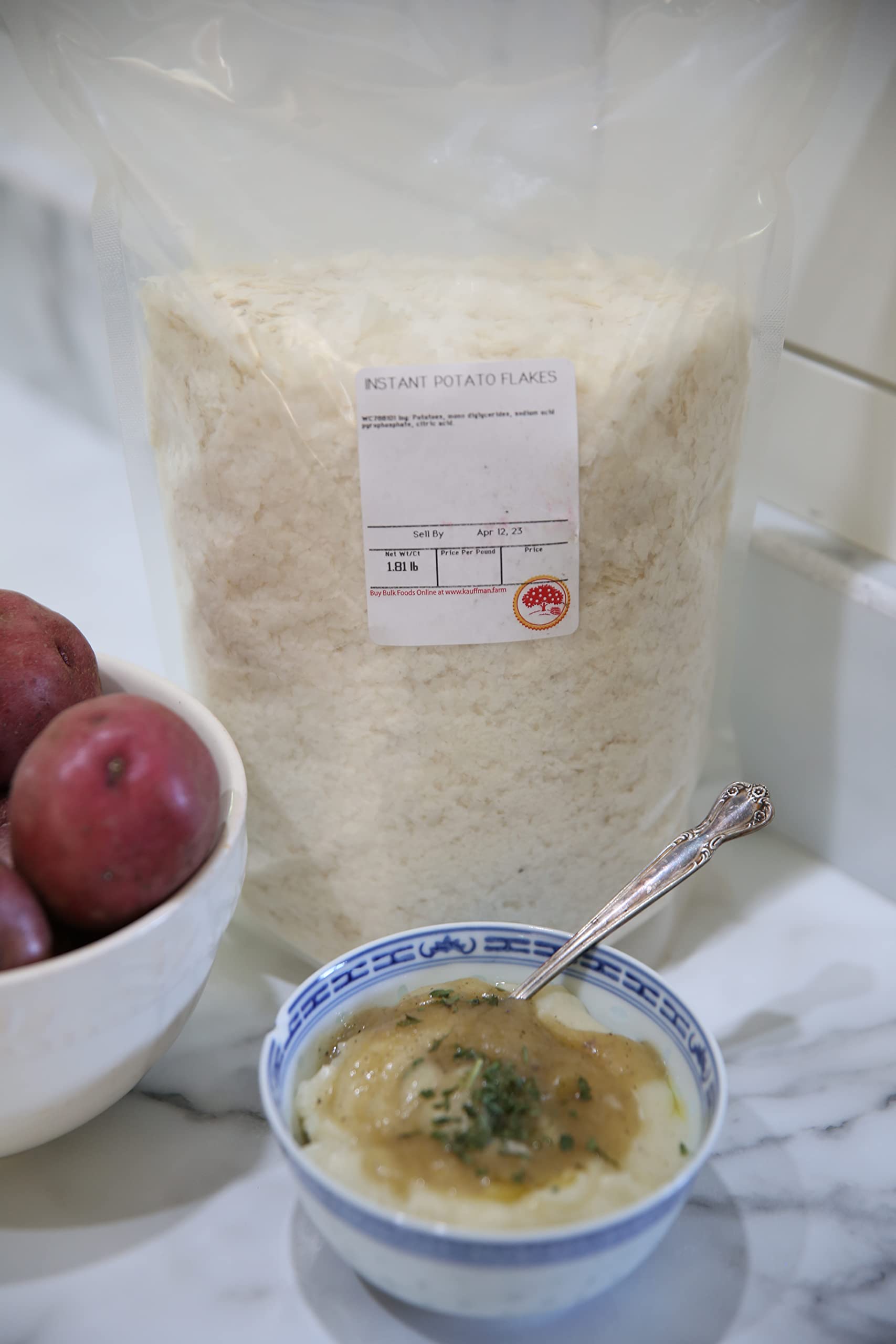 Amazon.com: Kauffman Orchards Instant Potato Flakes In Bulk, 1.8 Lb.