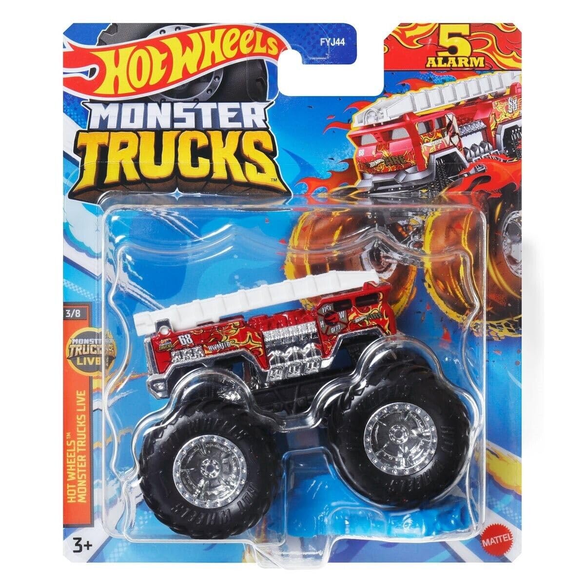 Amazon.com: Matchbox Hot Wheels Monster Trucks 5 Alarm, Monster Trucks ...