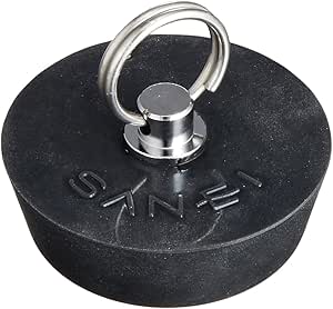 Amazon | SANEI(旧社名:三栄水栓製作所)ゴム栓 バス用 クサリなし 外径47mm 高さ40mm H29F-47 | 風呂栓