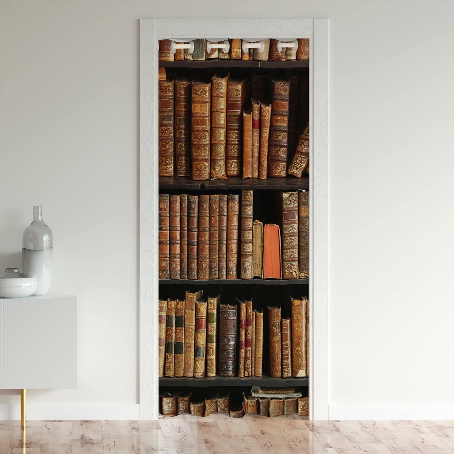 Amazon.com: Castle Fairy Abstract Books Door Curtain Western Rustic ...