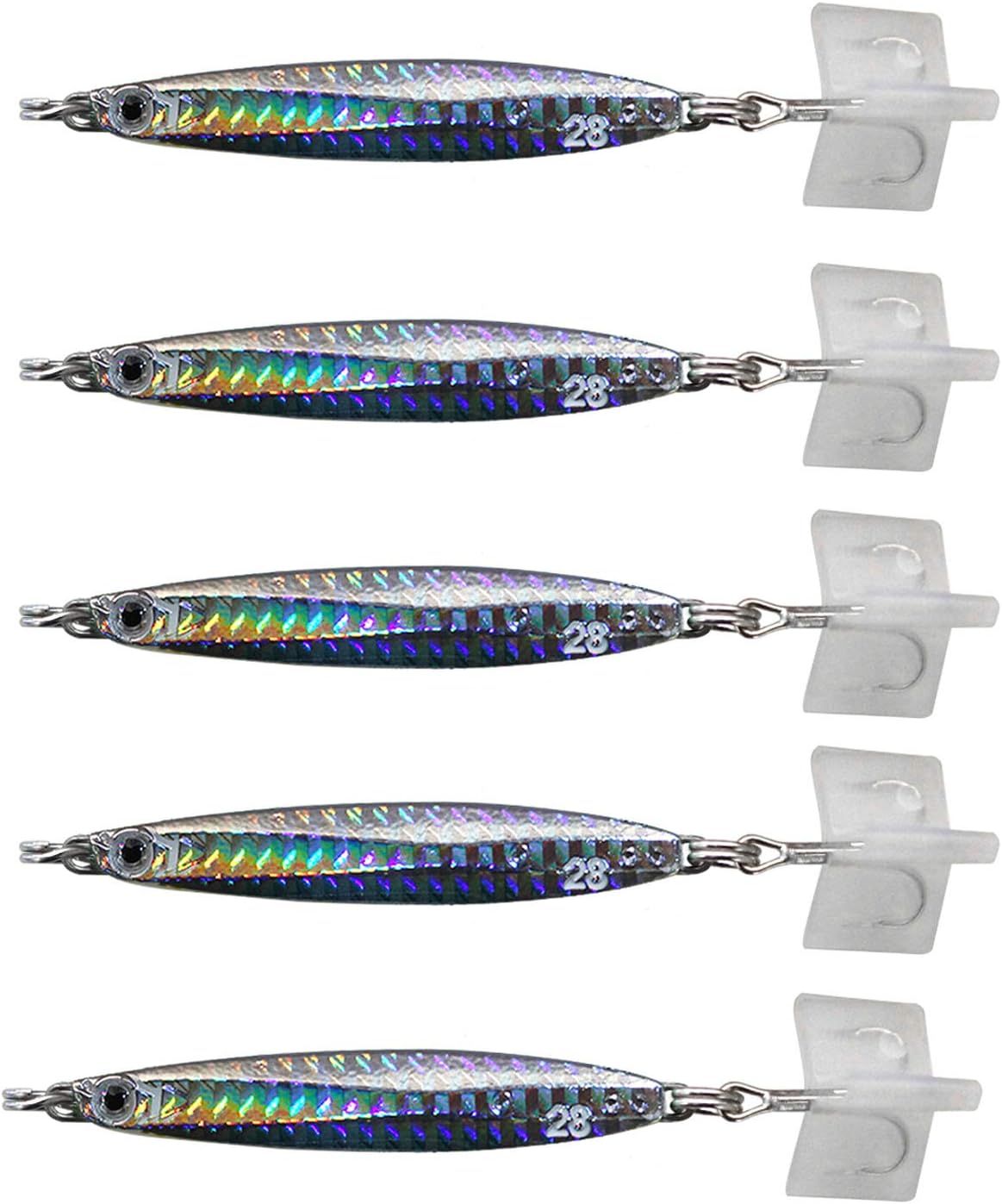 Amazon.com : 5pcs Fish WOW!® 1oz Colt Sniper jigs 28g coltsniper jig ...