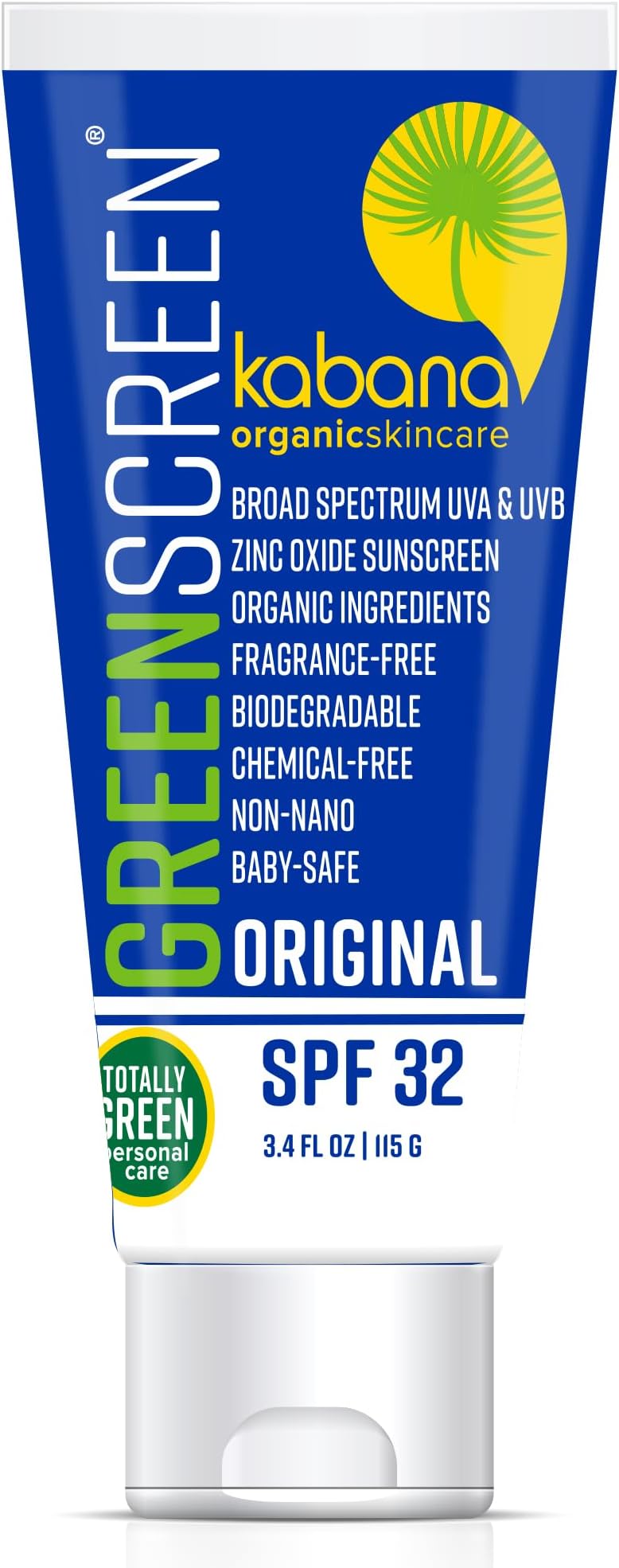 Amazon.com: Green Screen Reef Safe Sunscreen, SPF 32 Zinc Oxide Mineral ...