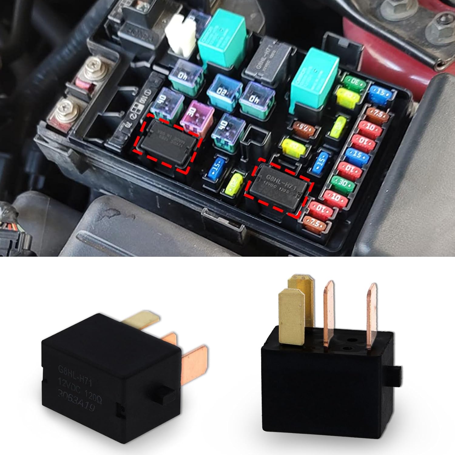 Amazon.com: Tecledsn 2PCS Relay G8HL-H71, Car AC Relay, 39794-SDA-A03 ...