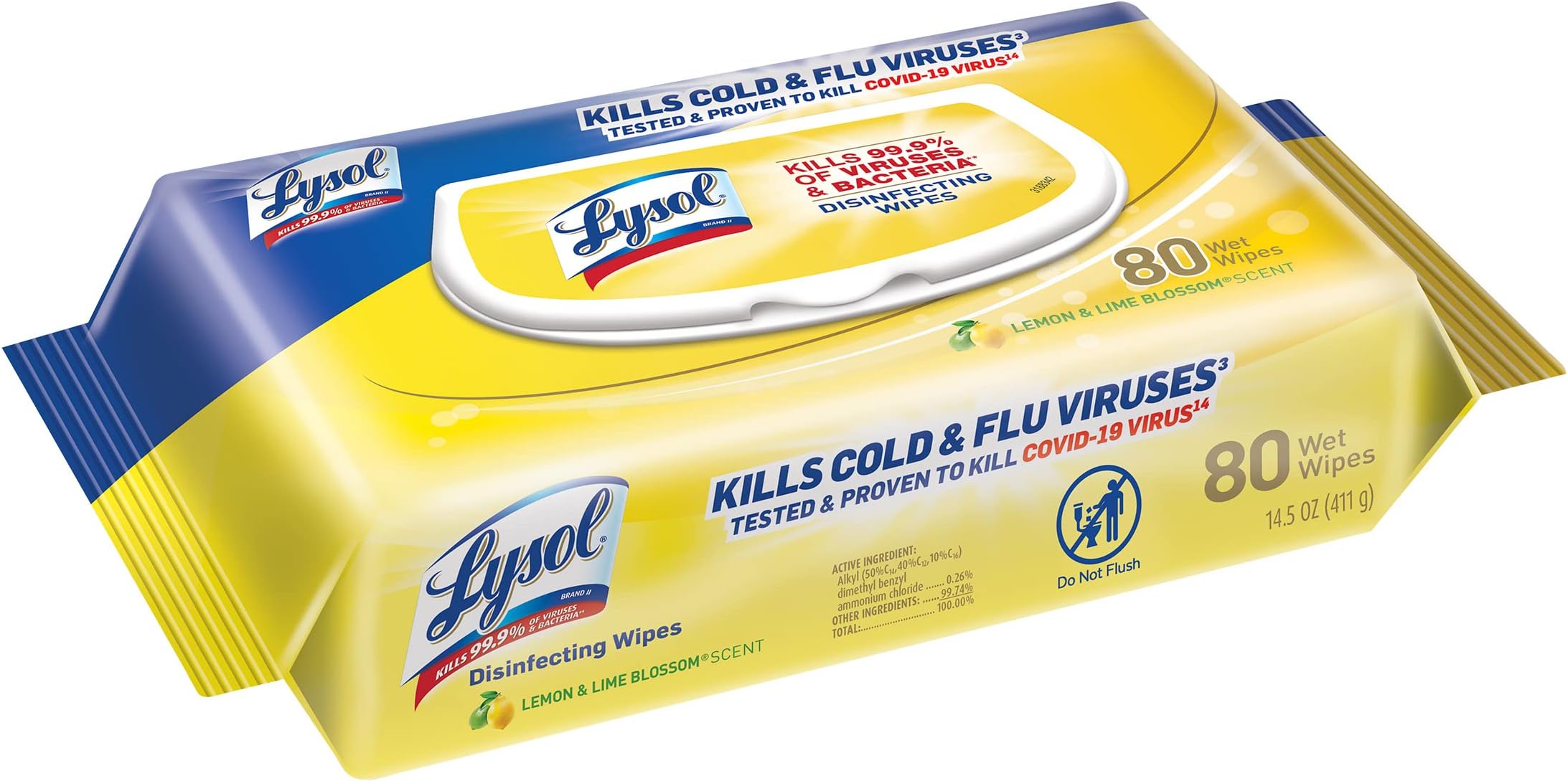Amazon.com: Lysol Handi-Pack Disinfecting Wipes, Brighter Horizon ...