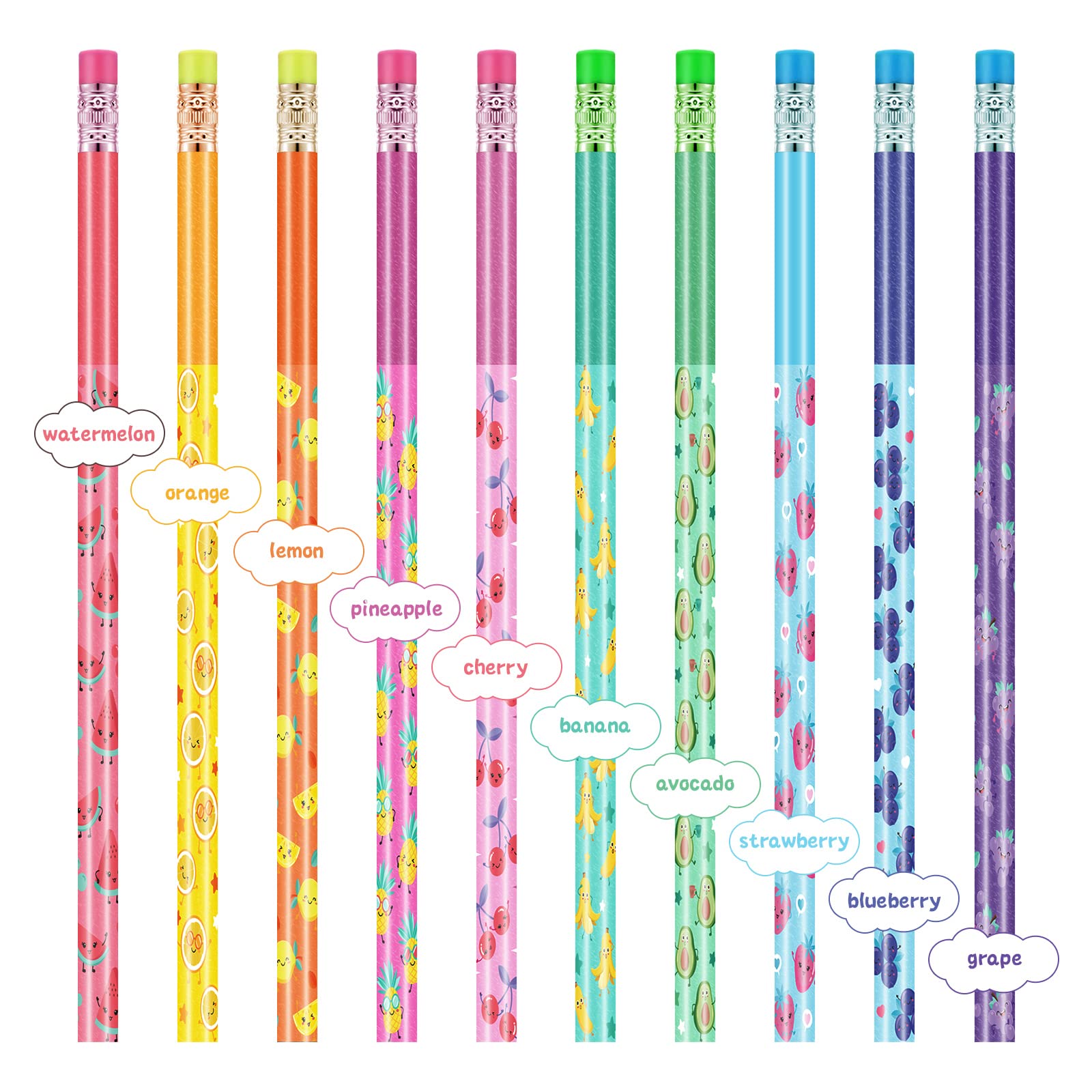 Snapklik.com : Leinuosen 30 Pieces Scented Pencils Fun