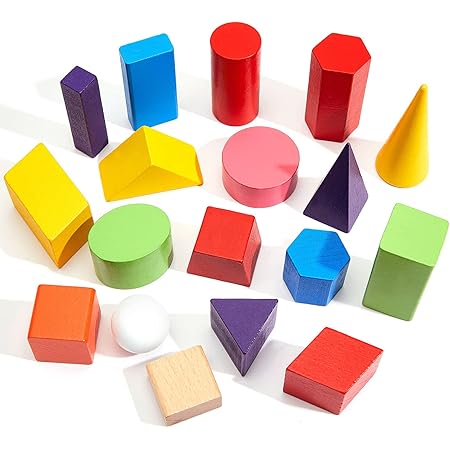 Amazon.com: Learning Resources Mini GeoSolids, Geometry for Kids ...