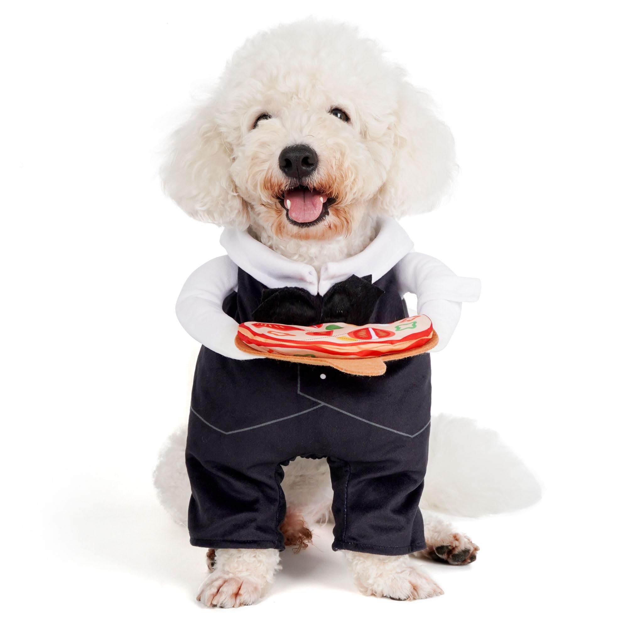 Amazon.com : cyeollo Waiter Dog Halloween Costume, Small Dog Costumes ...