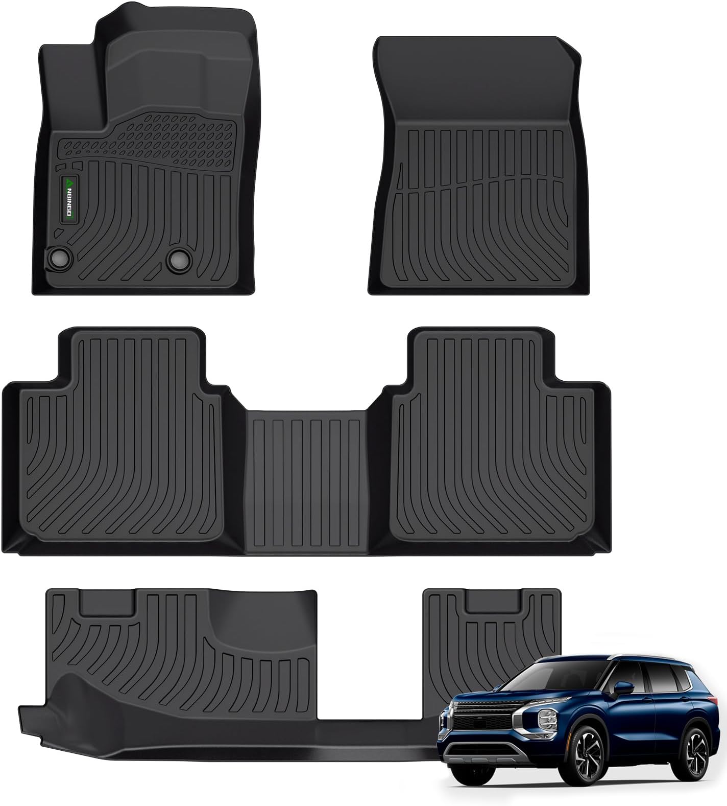 Amazon.com: Landrol Car Floor Mats Replacement for Mitsubishi Outlander ...