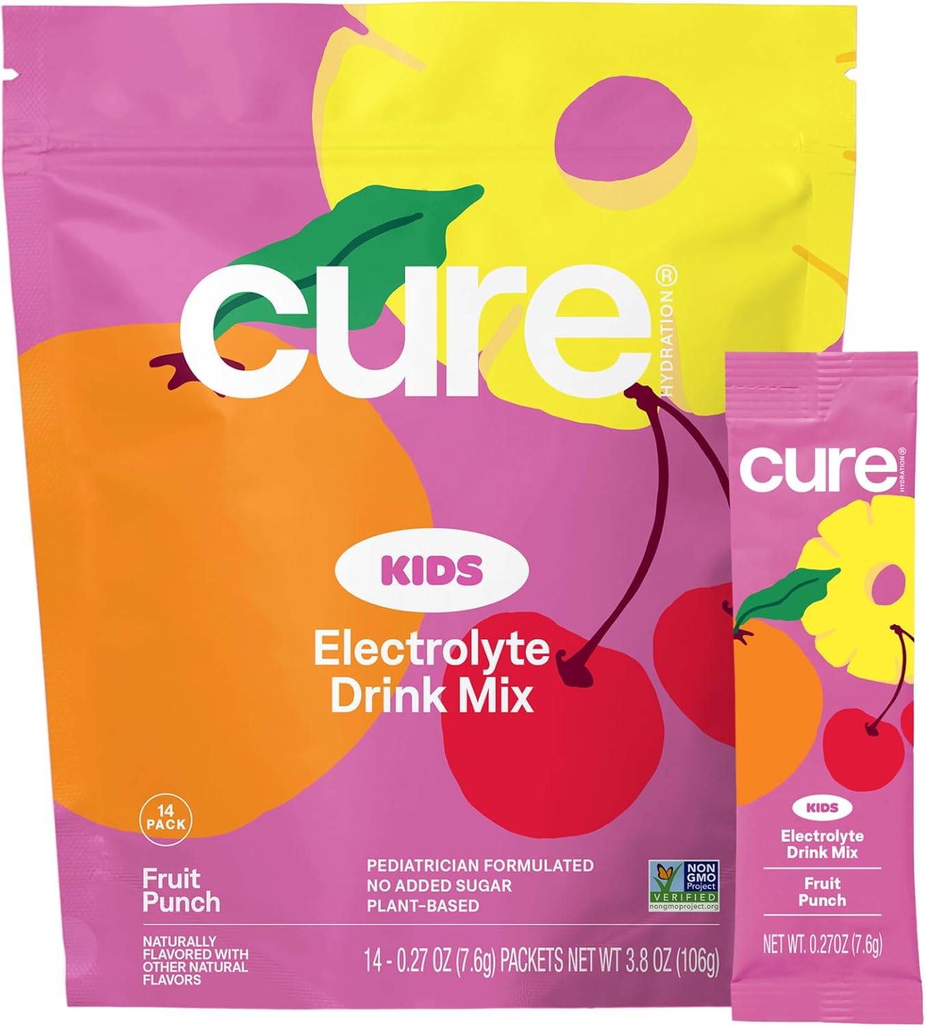Amazon.com: Cure Hydration - Kids Electrolyte Drink Mix | Plant-Based ...