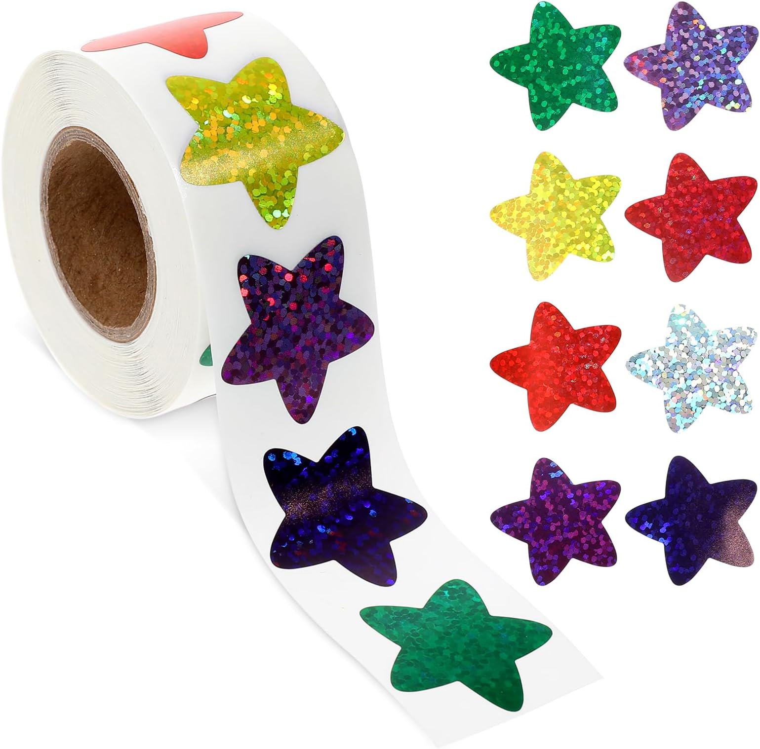 Amazon.com : Bewudy 500 Pcs Foil Star Stickers, Shiny Star Stickers for ...