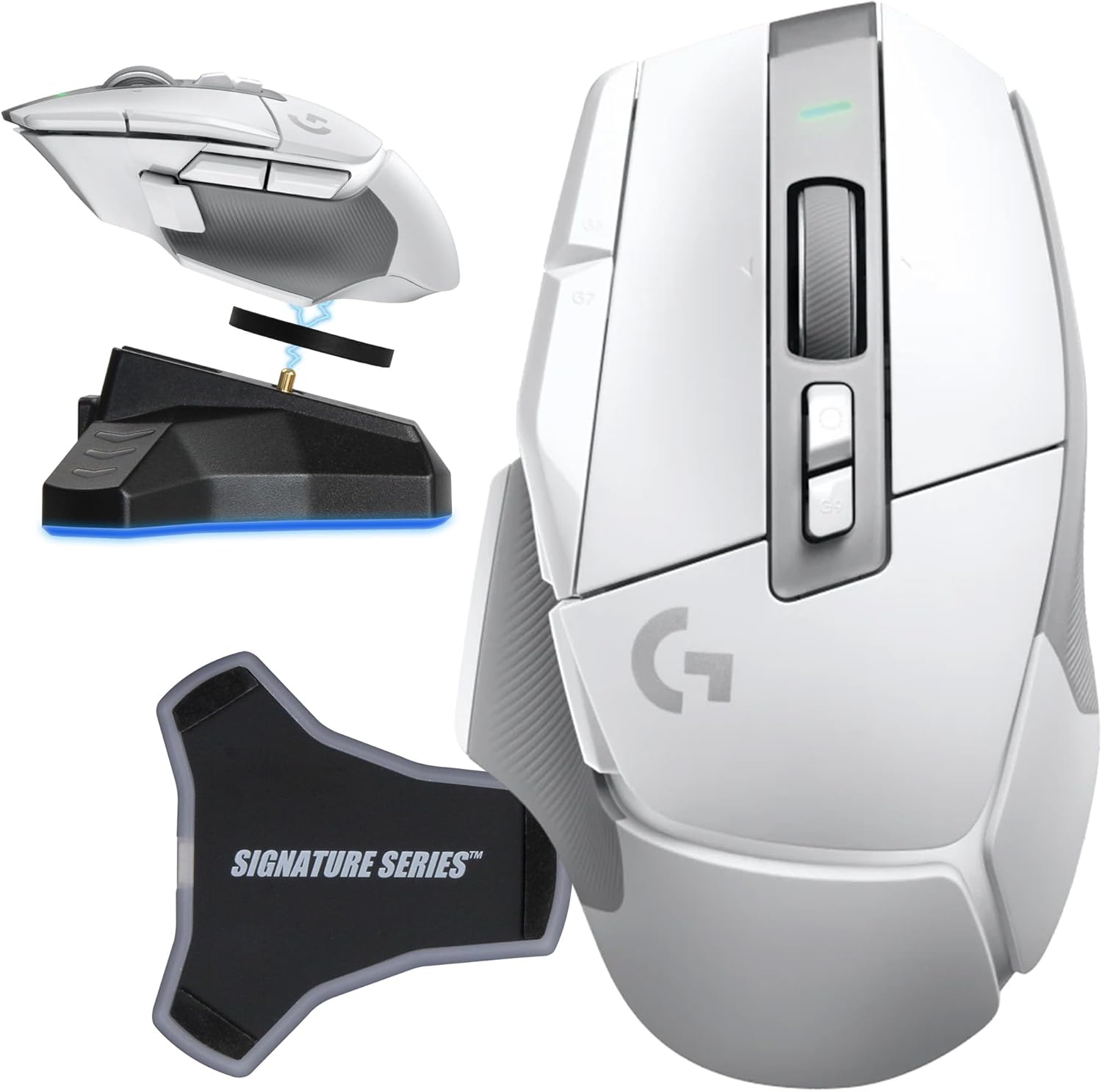 Amazon.com: Logitech G502 X Lightspeed Wireless Gaming Mouse, White ...