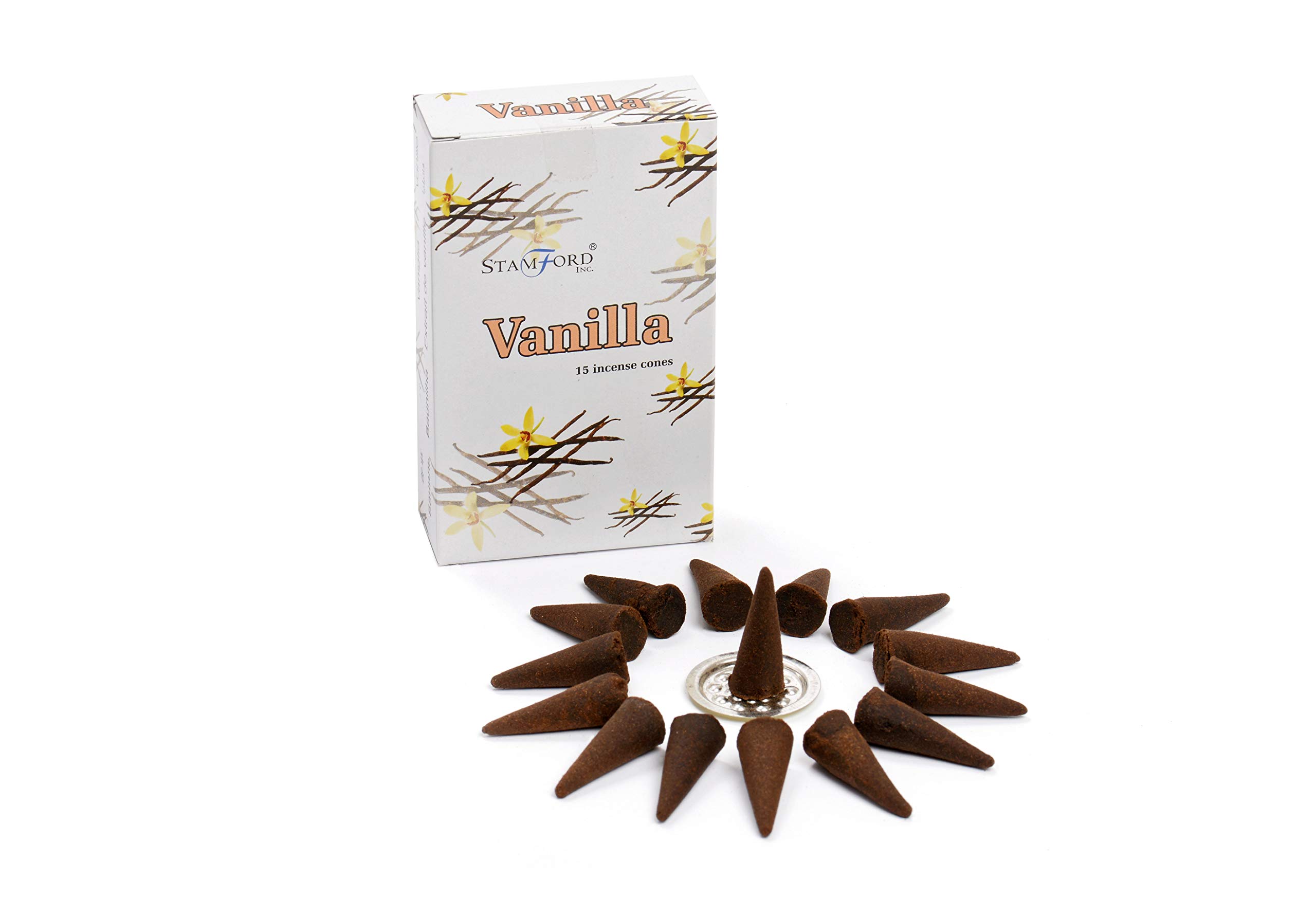 Stamford Vanilla Incense Cones, 15 Cones x 12 Packs – BigaMart