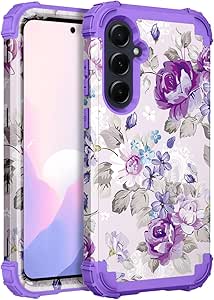 Amazon.com: Hocase for Galaxy A35 5G Case, Heavy Duty Shockproof Protection Soft Silicone Rubber ...