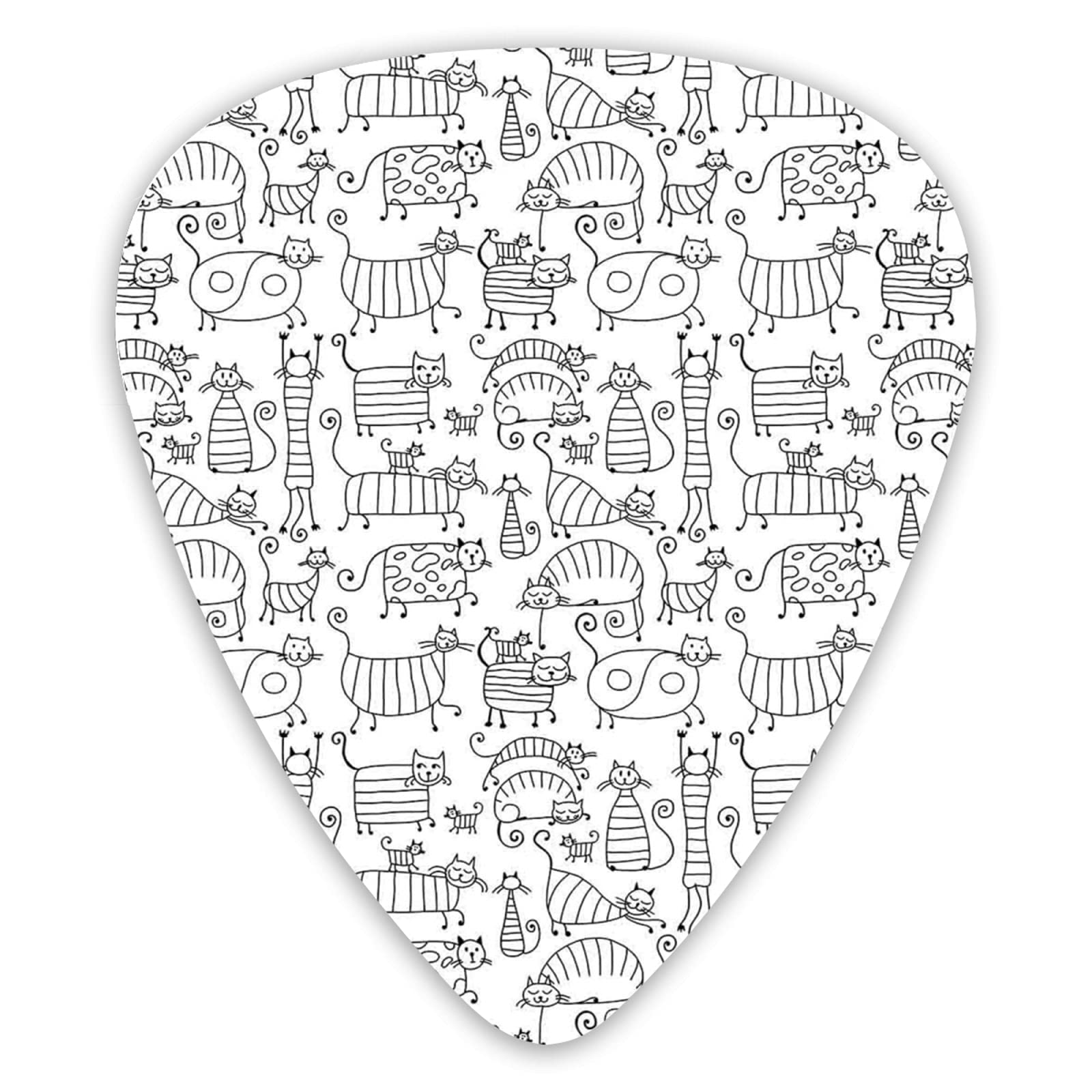Guitar Pick Coloring Page