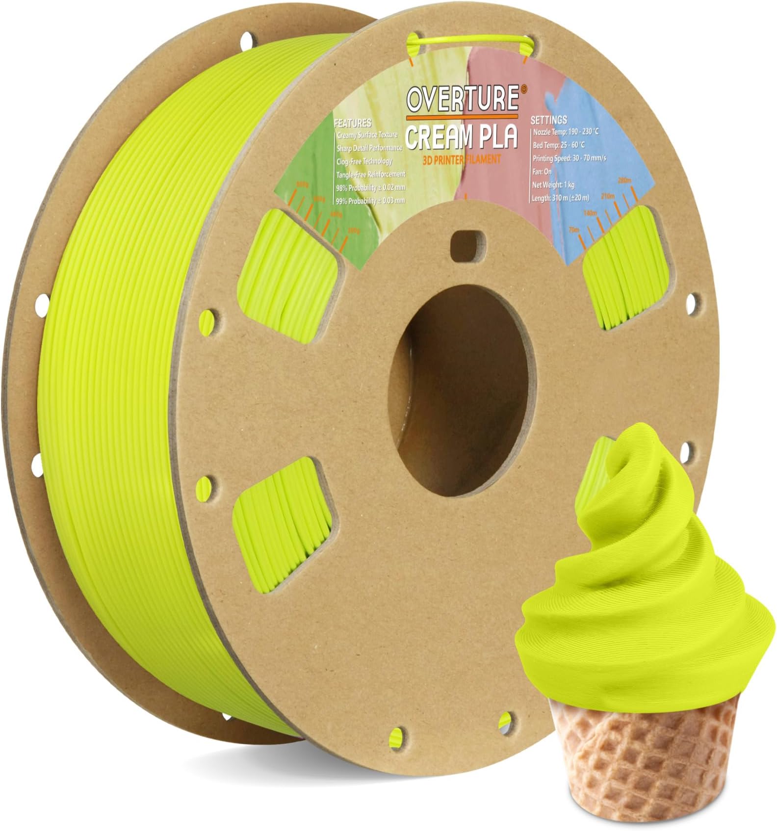 Amazon.com: Handini PLA Filament Pro Space Grey(Drak Grey), PLA Plus 3D ...