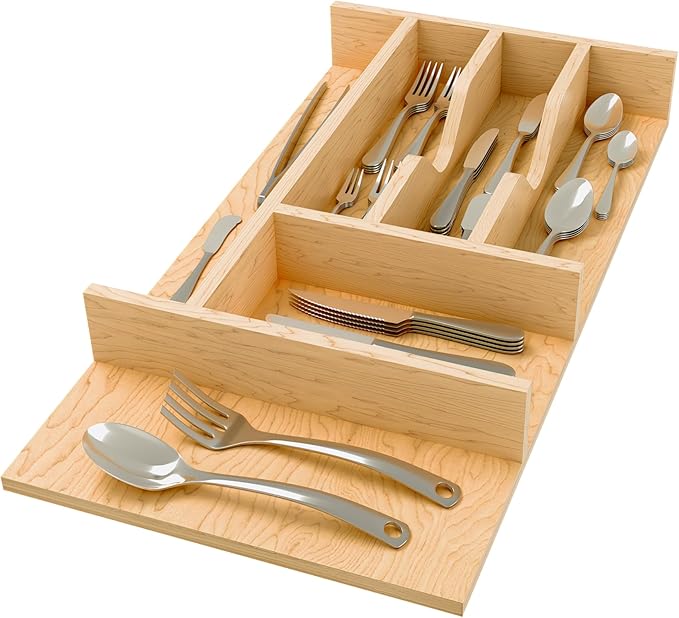 Amazon.com: Rev-A-Shelf Natural Maple Right Size Utensil Insert Home ...