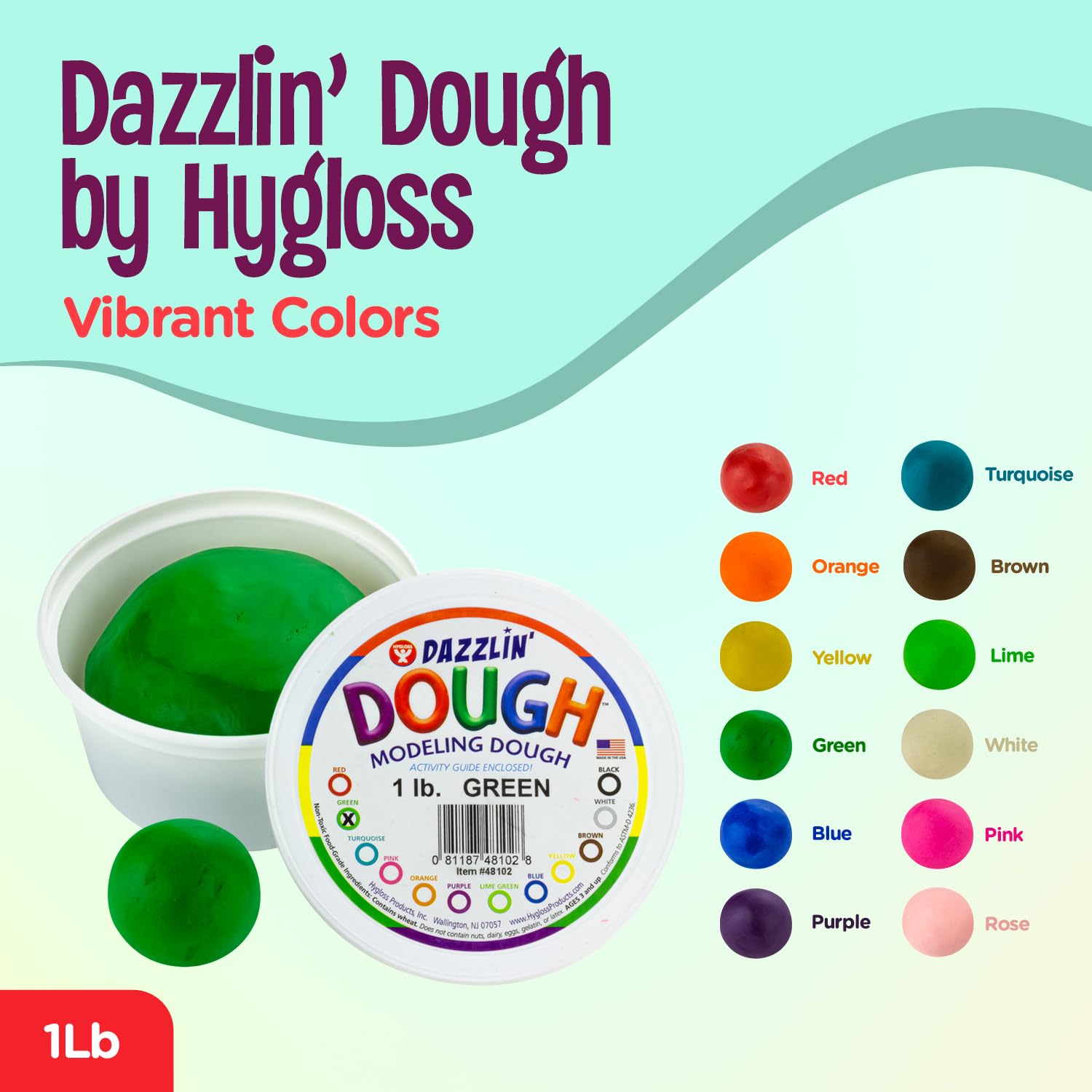 Snapklik.com : Play Modeling Dough - Green Dough Unscented - Safe & Non ...