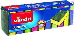 Amazon.com: Vileda Rainbow, Kitchen Sponge 1 pack of 10 sponges, 1 unit ...