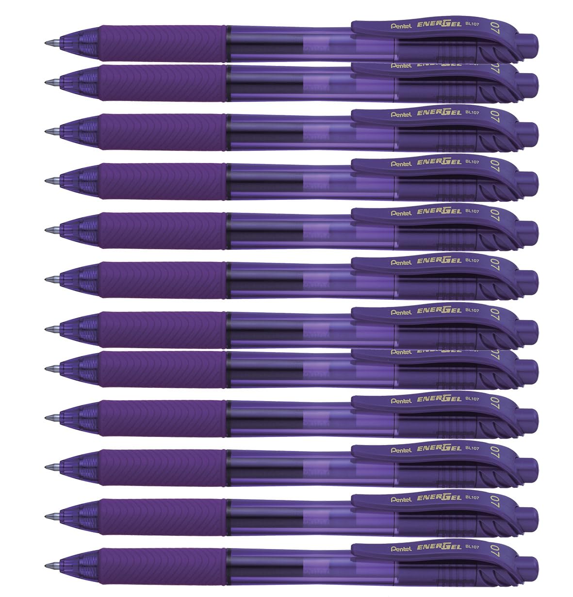 Pentel EnerGel-X Retractable Liquid Gel Pen, (0.7mm) Metal Tip, Medium Line, Violet Ink : Amazon ...