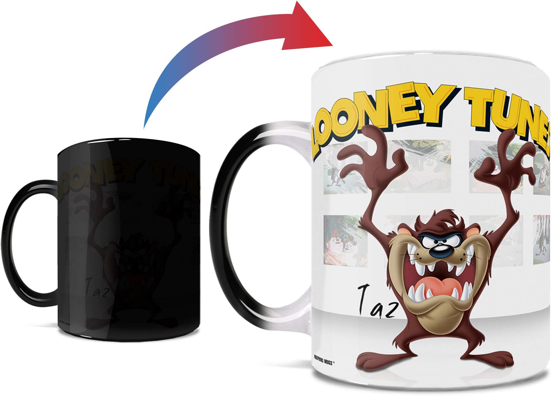 Amazon.com: Morphing Mugs Looney Tunes Tazmanian Devil (Taz) Ceramic ...