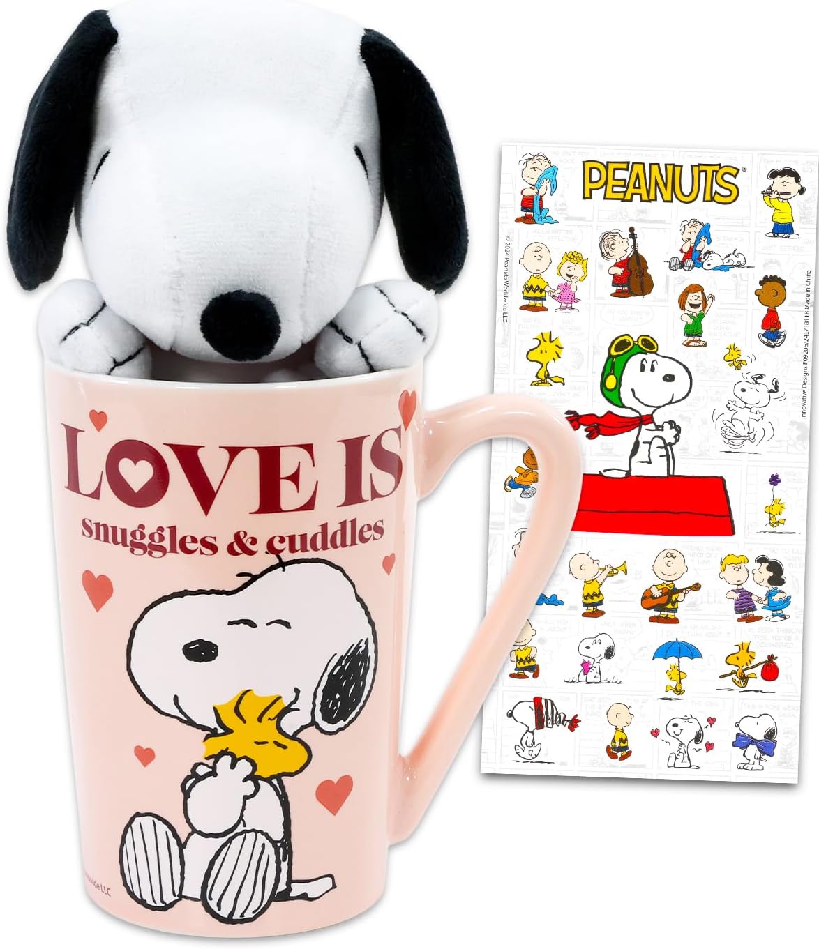 Amazon.com: Peanuts Snoopy Mug and Plushie Gift Set - Bundle with 13 ...