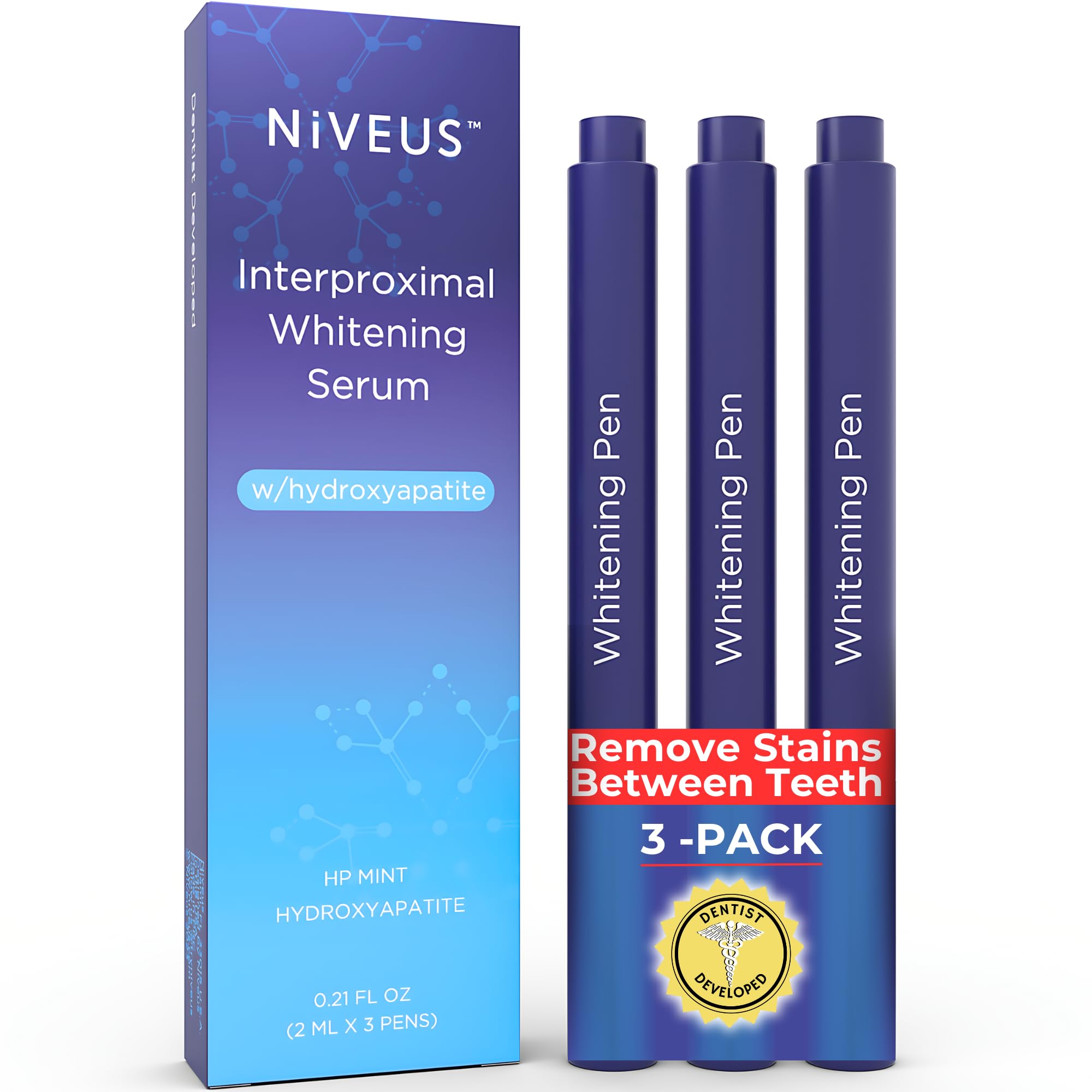 Amazon.com: Niveus Teeth Whitening Pen, 30+ Whitening Treatments, 6% Hydrogen Peroxide with ...