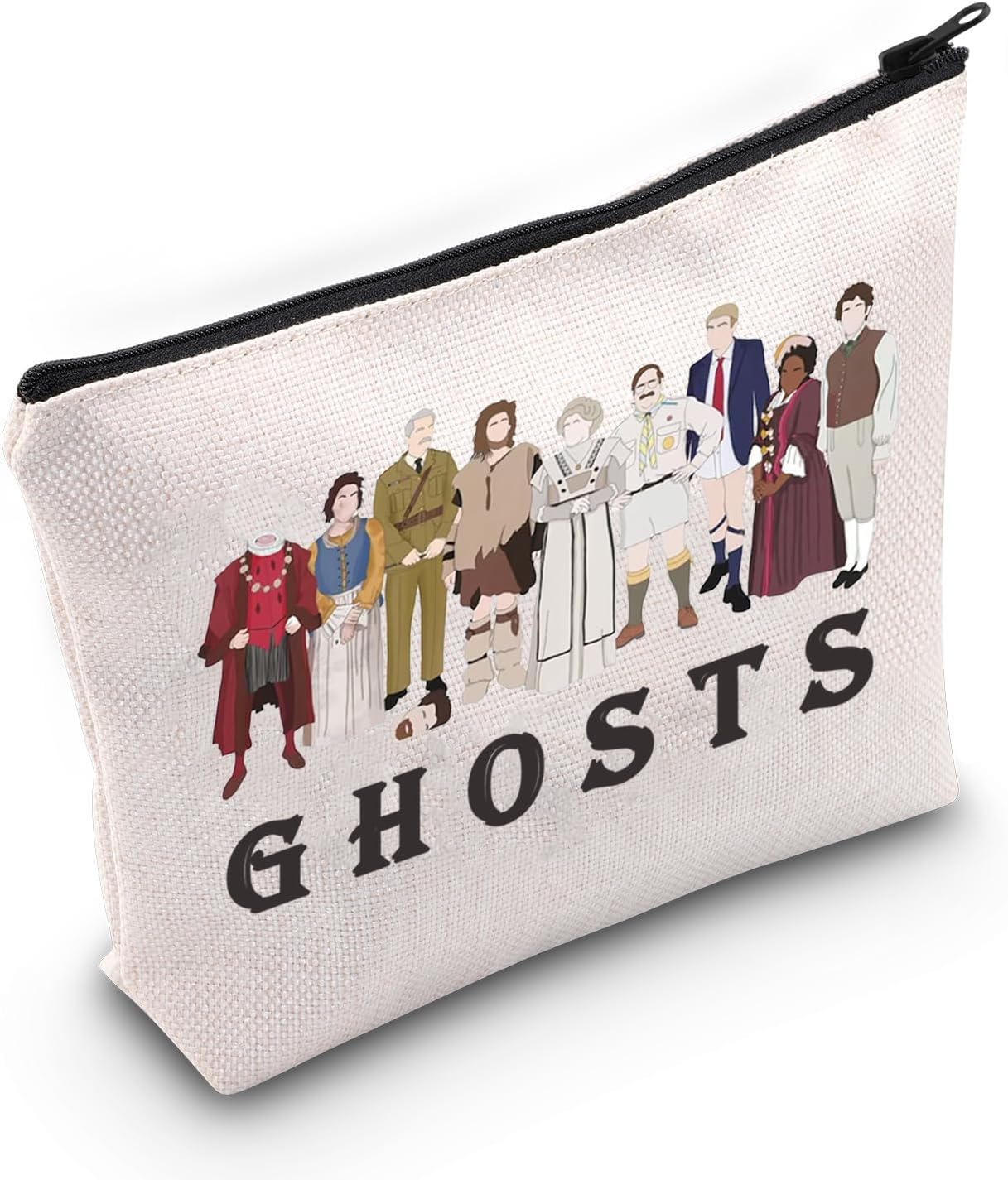 Amazon.com : Ghost TV Show Inspired Gift Ghost Makeup Zipper Pouch for ...