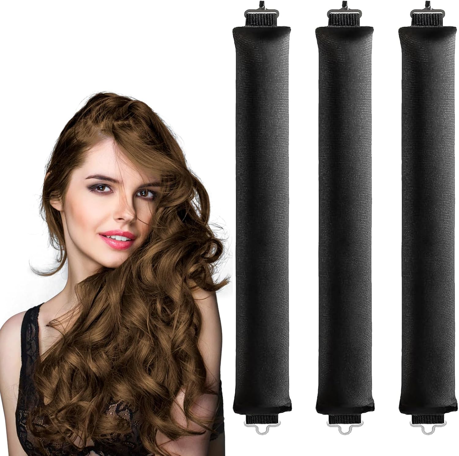 Heatless Hair Curlers Overnight Blowout Rods Heatless Curling Rod Diy ...