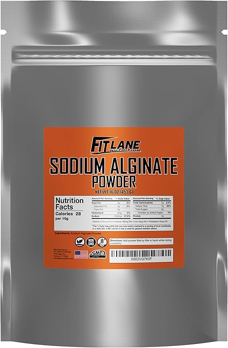 Amazon.com: Sodium Alginate Powder, Food Grade Bulk Powder for ...