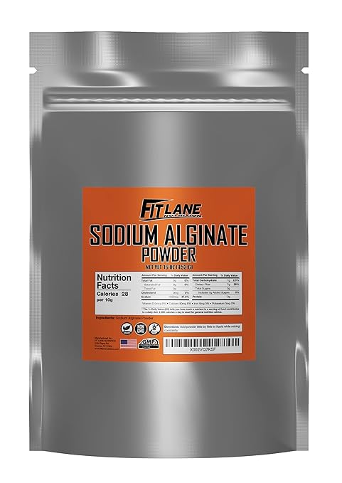Amazon.com: Sodium Alginate Powder, Food Grade Bulk Powder for ...