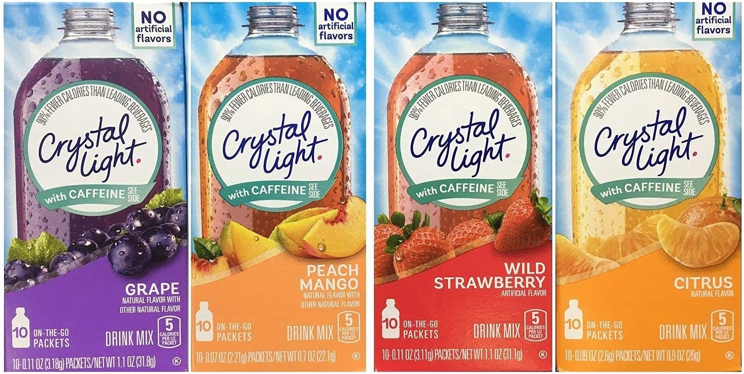 Amazon.com : Kraft Crystal Light On the Go, 60 Ct. - Variety Pack ...