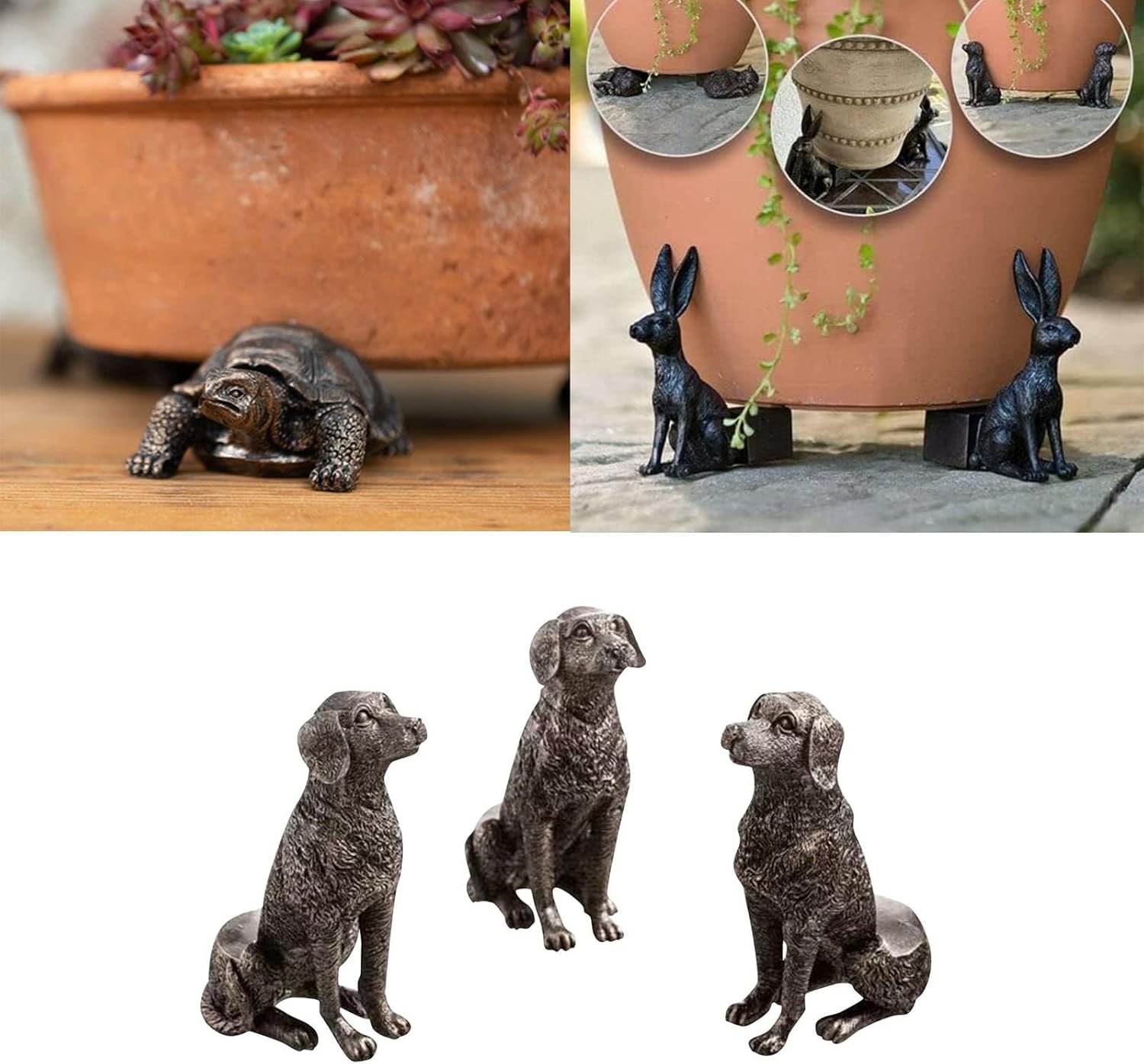 Mini Pot Feet Animal Shape Flower Pot Feet Stand Planter Pot Feet for ...