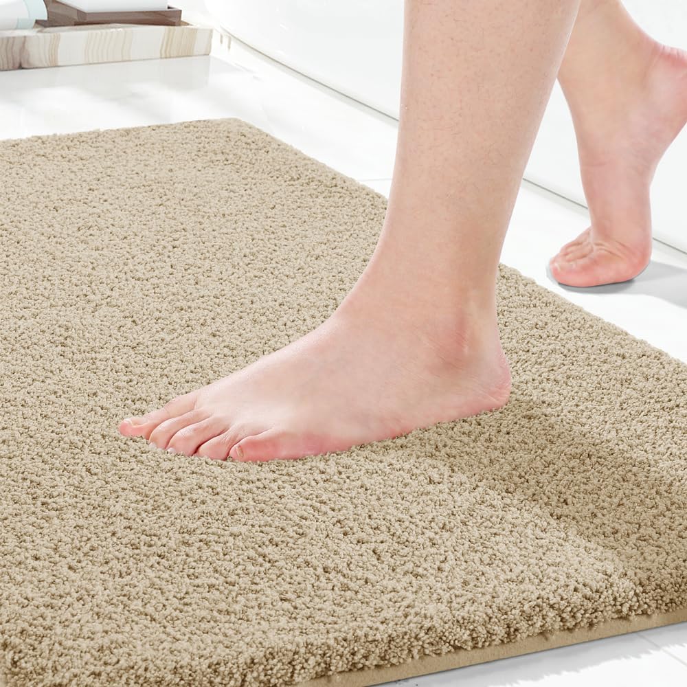 Amazon.com: LUMI Bathroom Rugs Non-Slip Washable, Extra Soft Absorbent ...