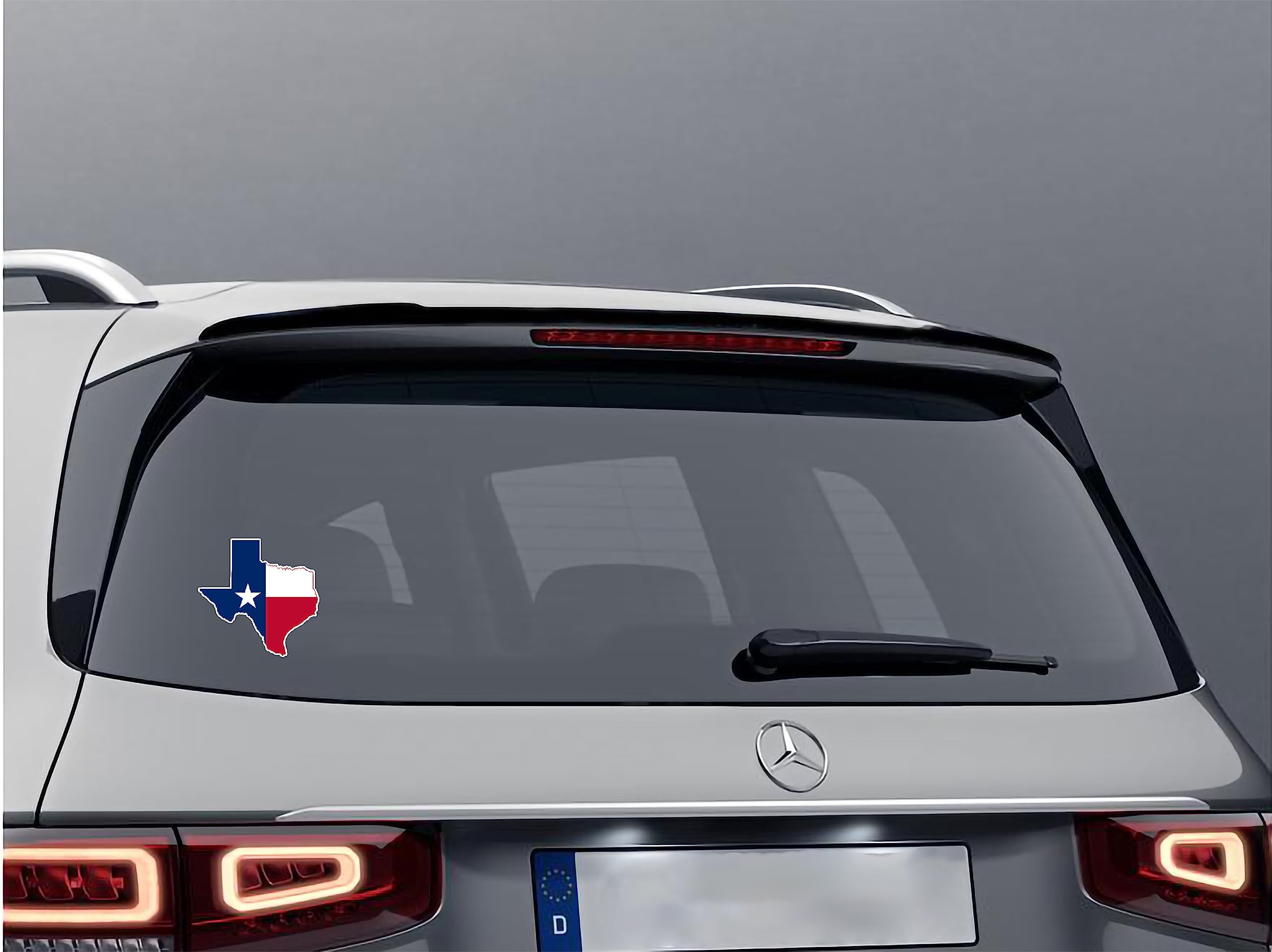 2-Pack Texas American Flag Stickers Shaped Like Map for Car Windshields ...